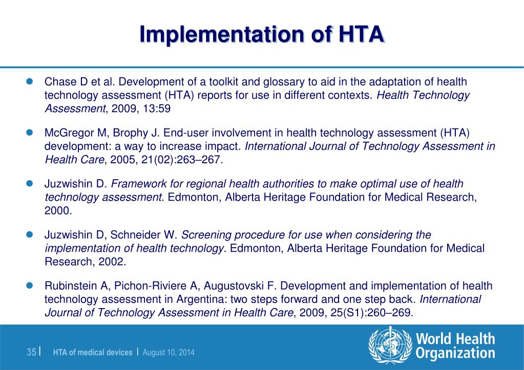 PPT - Health technology assessment of medical devices PowerPoint ...