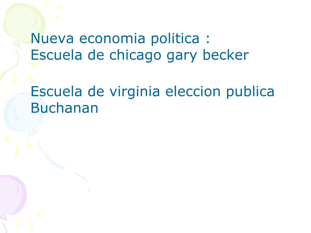 PPT - LA TEORIA DE LA ELECCION PÚBLICA O PUBLIC CHOICE Aplicaciones ...