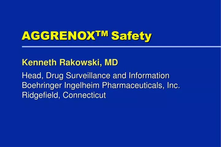 PPT - AGGRENOX TM Safety PowerPoint Presentation, free download - ID ...