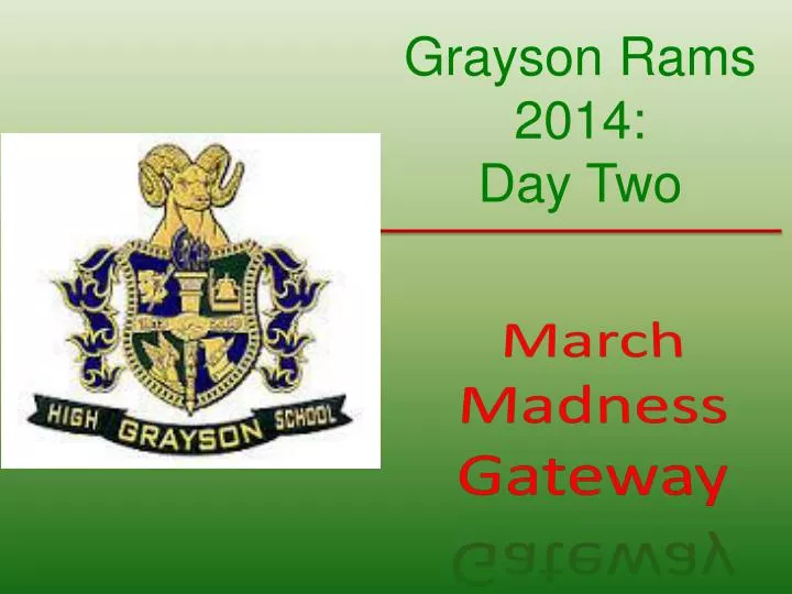 PPT - March Madness Gateway PowerPoint Presentation, free download - ID ...