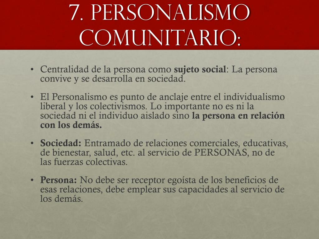 PPT - EL Personalismo condensado en 10 puntos según Juan Manuel Burgos ...