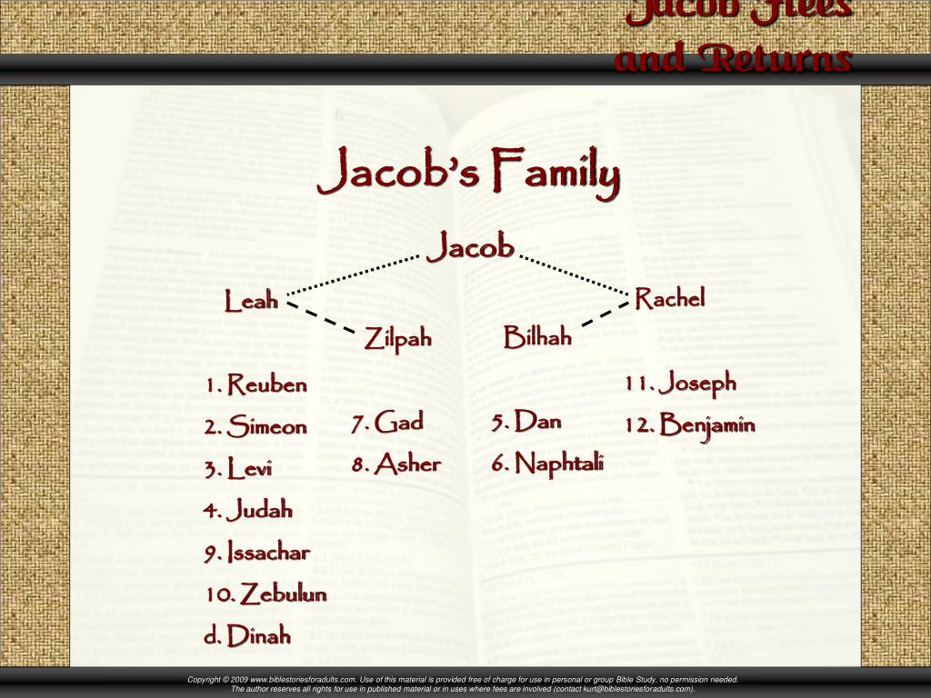PPT - Bible Stories for Adults Jacob Flees and Returns Genesis 28 - 36 ...
