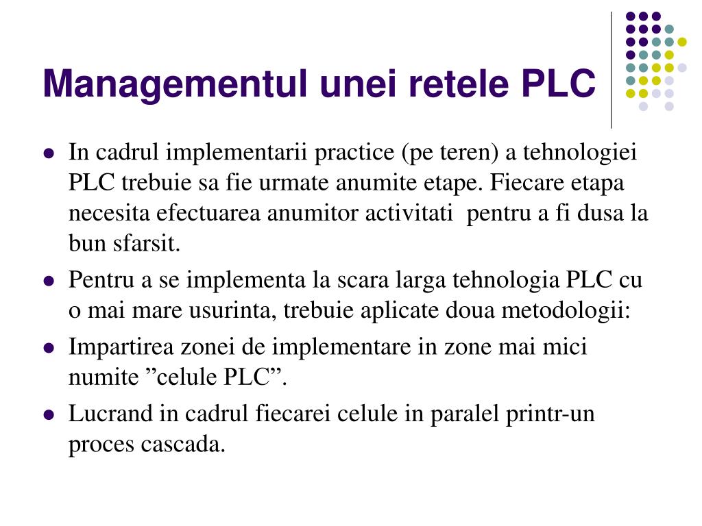 PPT - Managementul sistemelor de comunicatii prin curenti purtatori ...