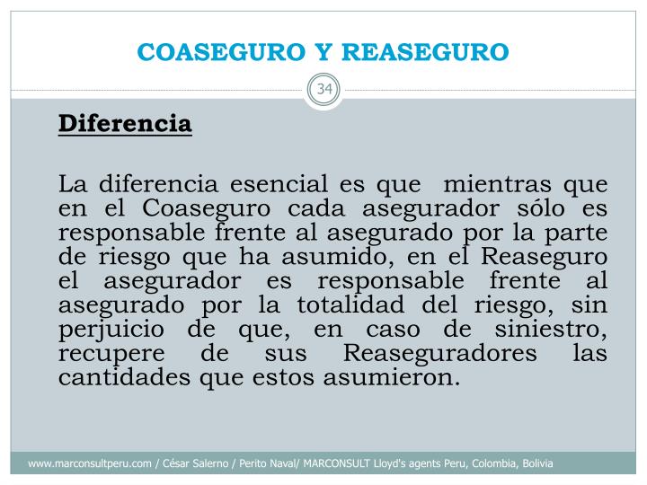 PPT - EL REASEGURO PowerPoint Presentation - ID:3137672