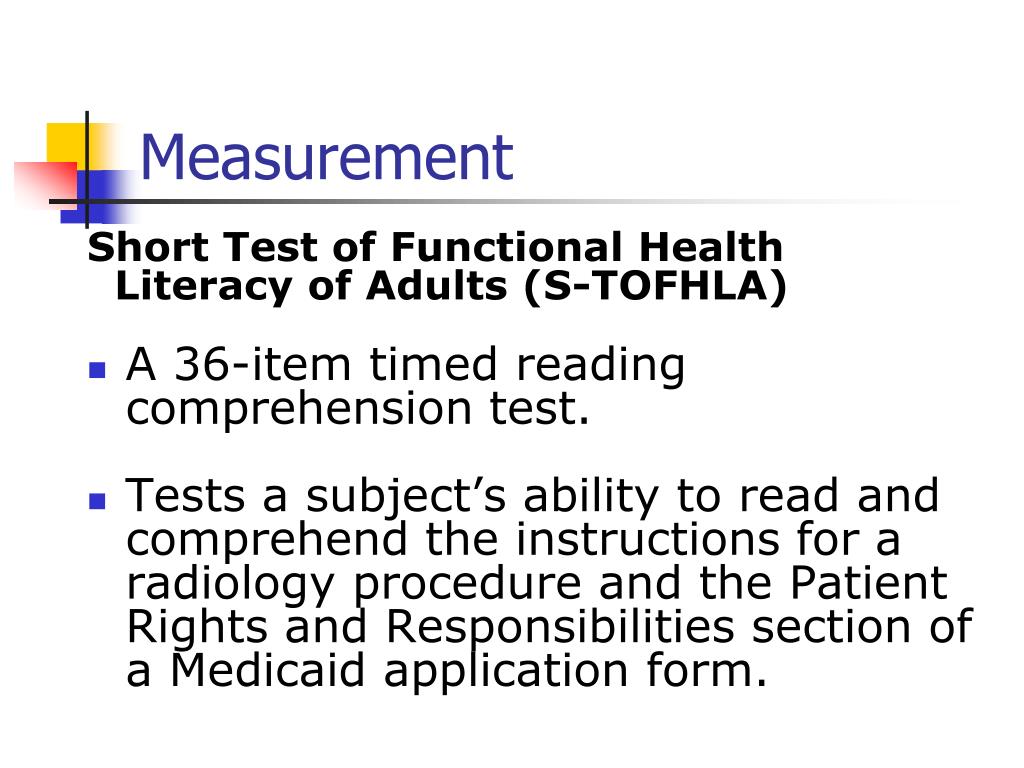 PPT - Limited Health Literacy in Hospitalized Patients PowerPoint ...