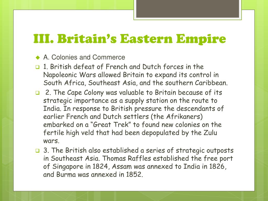 PPT - Africa, India, and the New British Empire, 1750-1970 PowerPoint ...