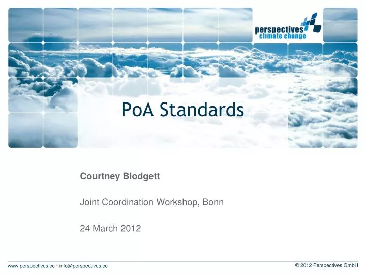 PPT - PoA Standards PowerPoint Presentation, free download - ID:3138350