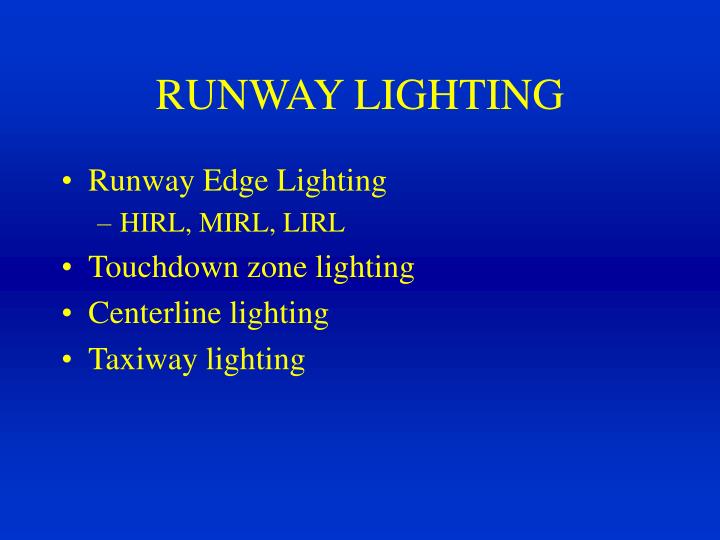 PPT - Approach and Runway Lighting Systems PowerPoint Presentation - ID ...