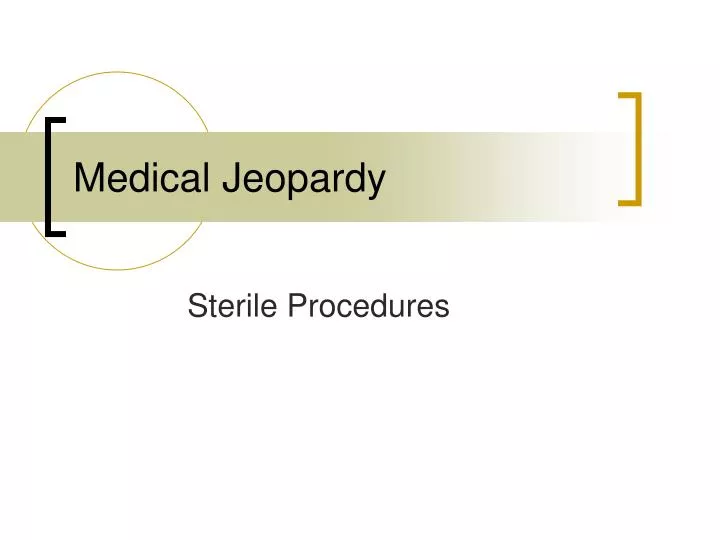 PPT - Medical Jeopardy PowerPoint Presentation, free download - ID:3138901