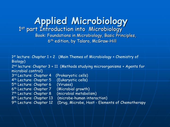 PPT - Applied Microbiology PowerPoint Presentation - ID:3139039