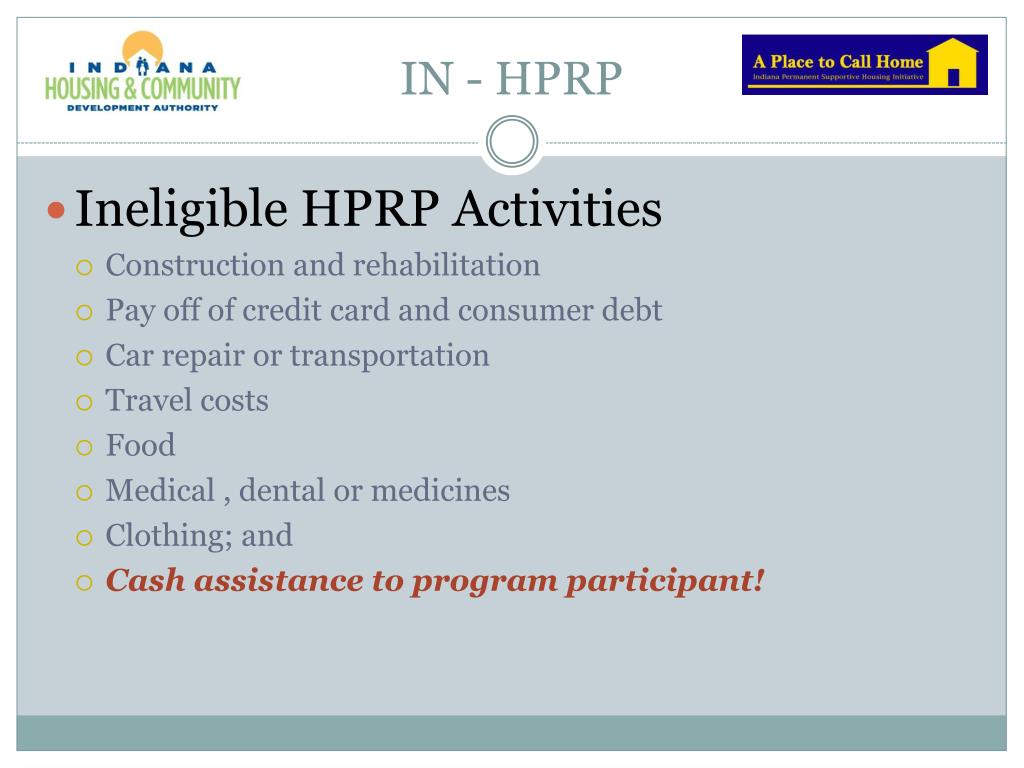 PPT - Indiana Homeless Prevention and Rapid Re-Housing PowerPoint ...