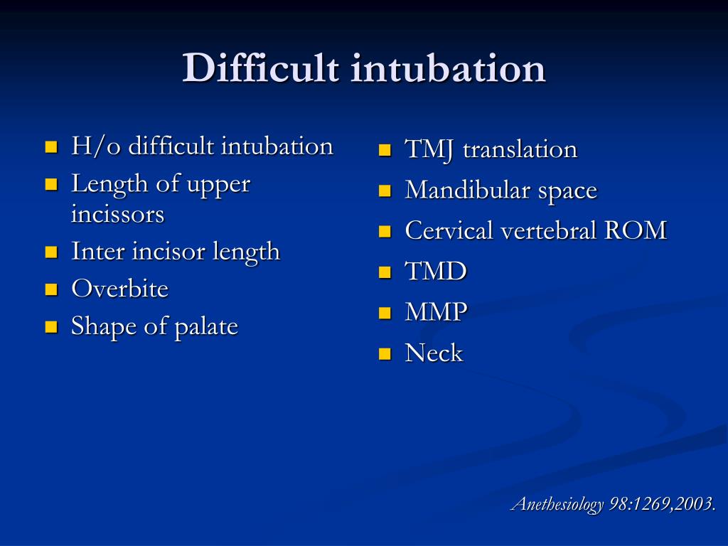 PPT - General anesthetic concerns of head and neck cancer surgery ...