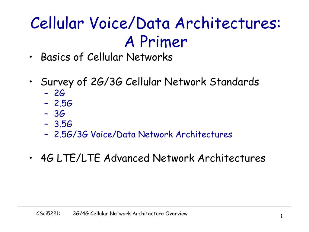 PPT - Cellular Voice/Data Architectures: A Primer PowerPoint ... PPT - Cellular Voice/Data Architectures: A Primer PowerPoint ...