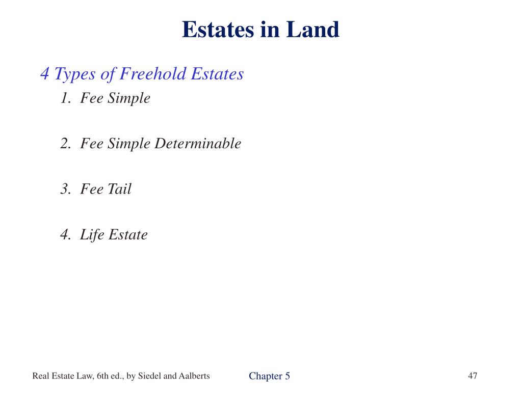 Ppt Real Estate Law 6 Th Edition Powerpoint Presentation Free