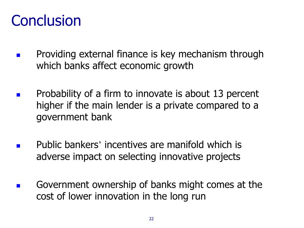 PPT - Real Effects of Bank Governance: Bank Ownership and Firm Level ...