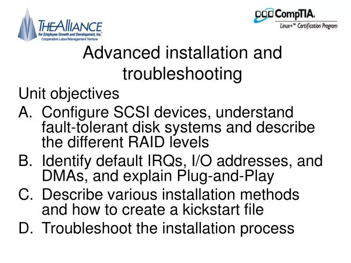PPT - Advanced installation and troubleshooting PowerPoint Presentation - ID:3141177