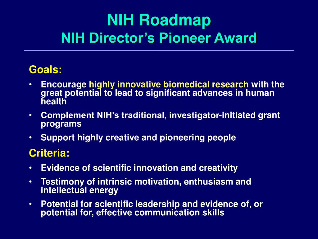 PPT - Fostering Innovation – The Role of the Federal Government/NIH in ...