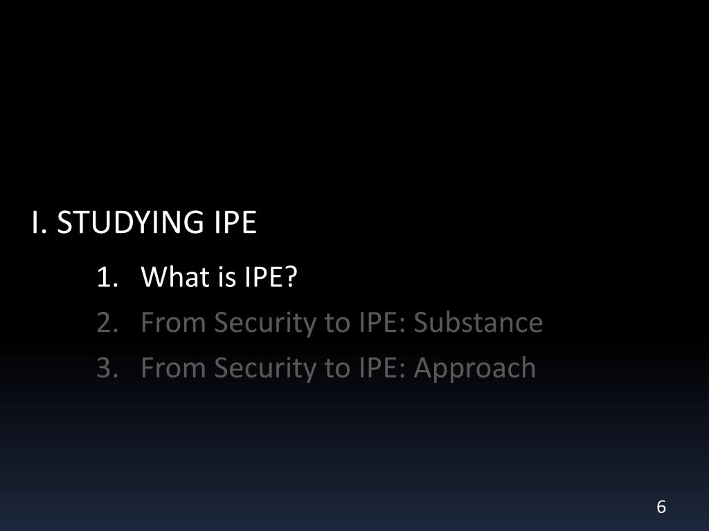 PPT - International Political Economy (I): Trade PowerPoint ...