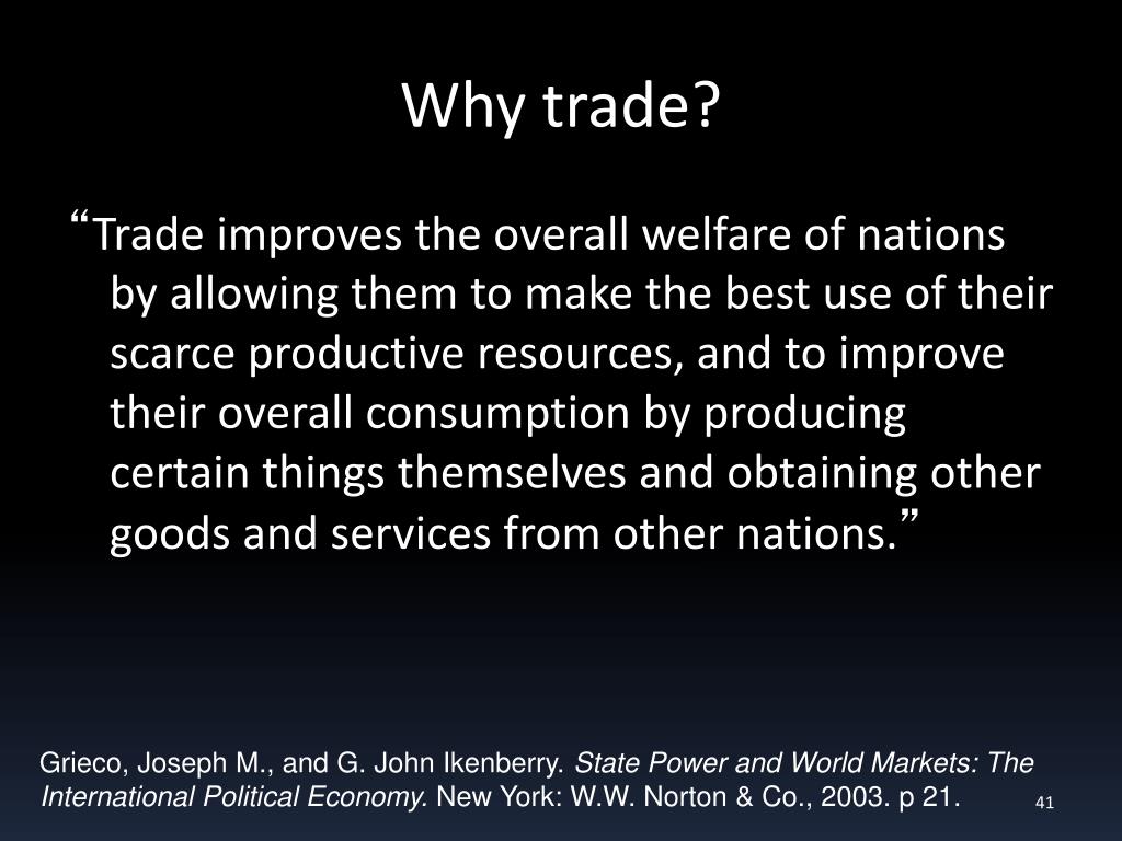 PPT - International Political Economy (I): Trade PowerPoint ...
