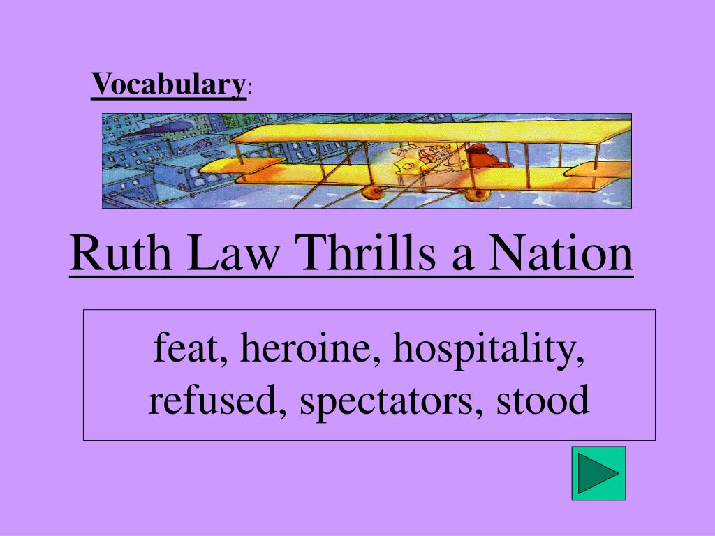 PPT - Ruth Law: A Heroine's Feat PowerPoint Presentation, free download ...