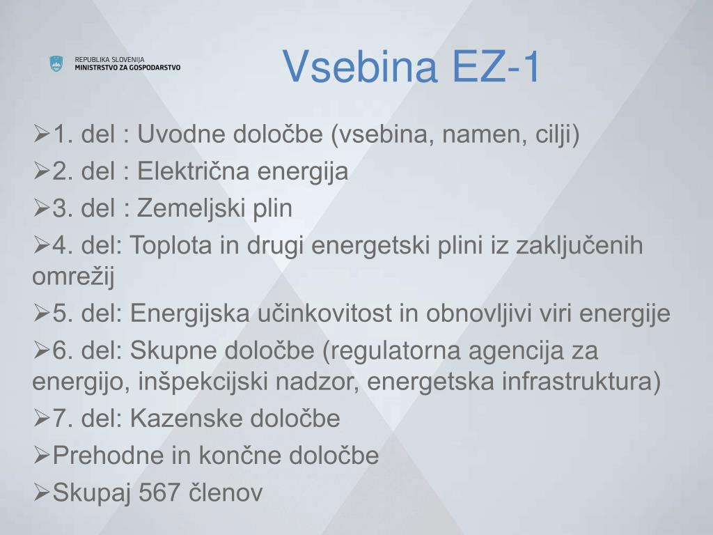 PPT - Predlog novega energetskega zakona (EZ-1 ) PowerPoint Presentation - ID:3141870