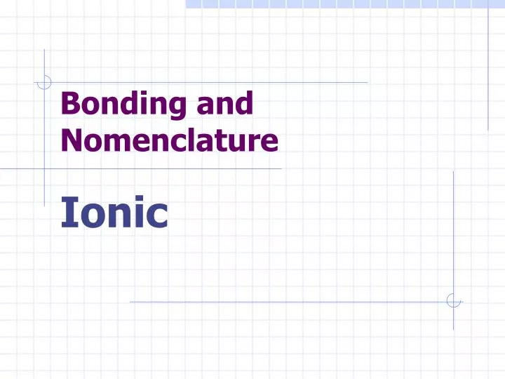 PPT - Bonding and Nomenclature PowerPoint Presentation, free download ...