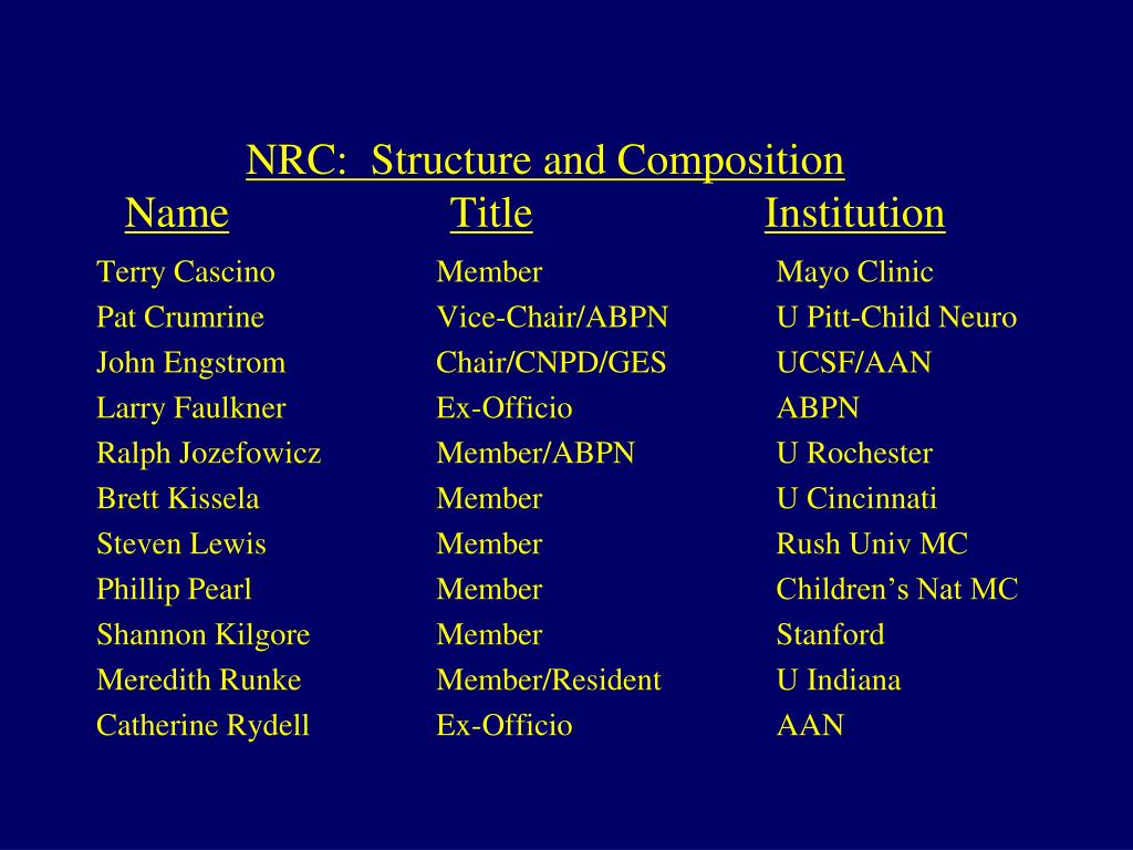 PPT - Neuromuscular Fellowship Program Directors: Neurology Review ...