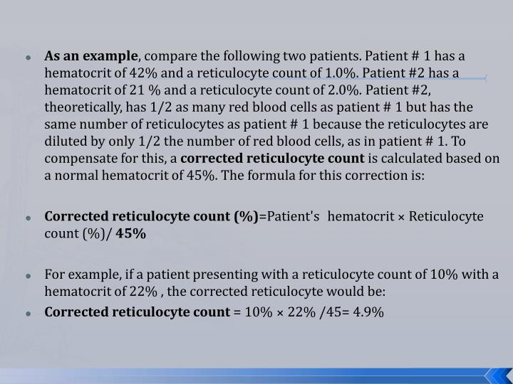 PPT - Reticulocyte Count PowerPoint Presentation - ID:3143116