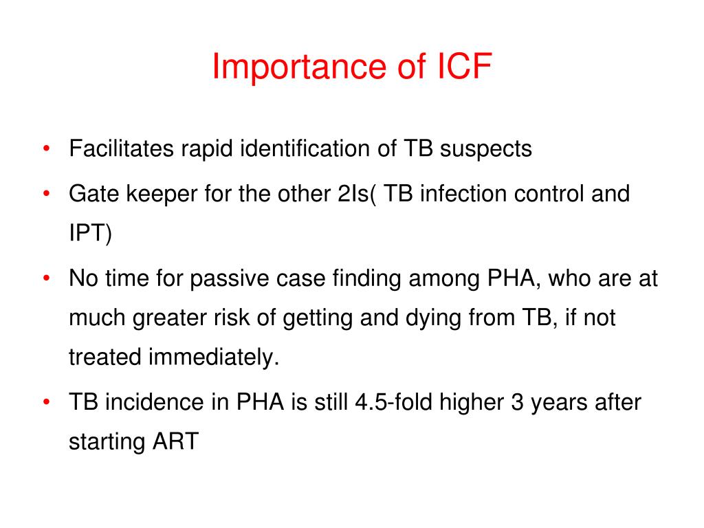 PPT - Intensified TB Case Finding (ICF) in People living with HIV/ HIV ...