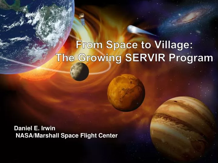 PPT - Daniel E. Irwin NASA/Marshall Space Flight Center PowerPoint ...