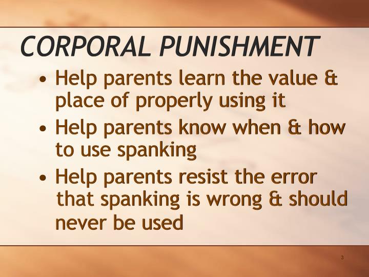 PPT - Should Parents Spank their Children? PowerPoint Presentation - ID:3143668