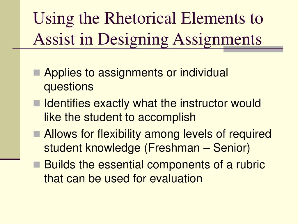 PPT - Writing Assignment and Rubric Design PowerPoint Presentation ...