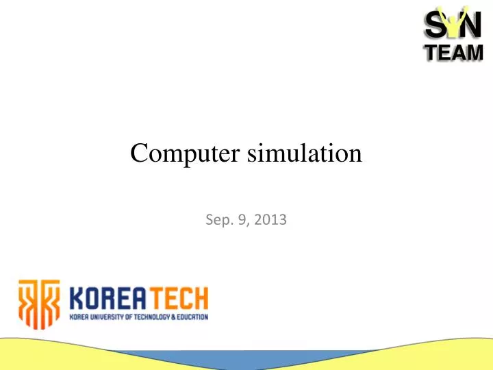 PPT - Computer simulation PowerPoint Presentation, free download - ID:3144086