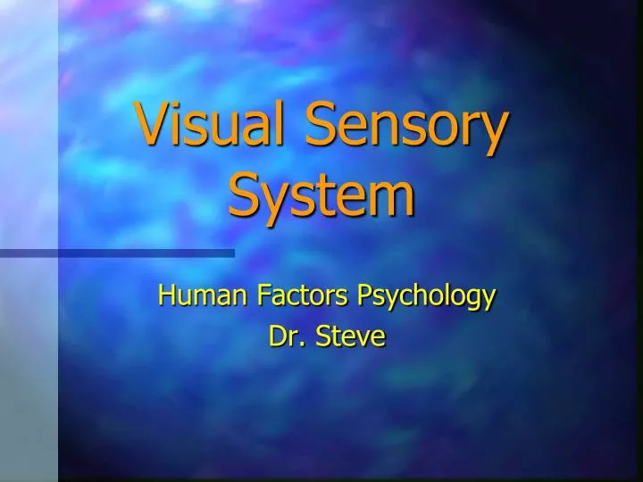 PPT - Visual Sensory System PowerPoint Presentation, free download - ID ...