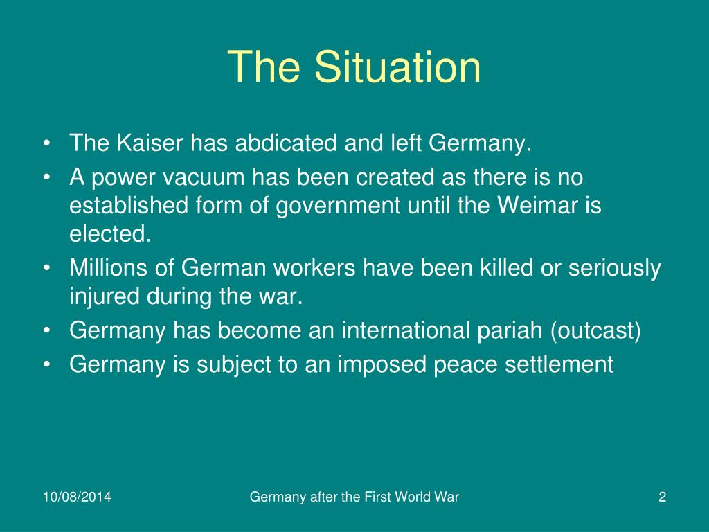 PPT - Consequences of the First World War for Germany PowerPoint ...