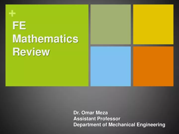 PPT - FE Mathematics Review PowerPoint Presentation, free download - ID ...