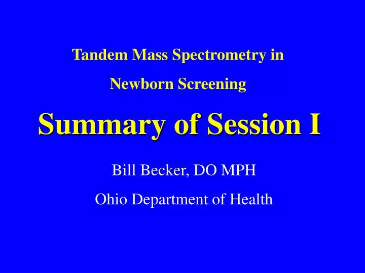 PPT - Summary of Session I PowerPoint Presentation, free download - ID ...