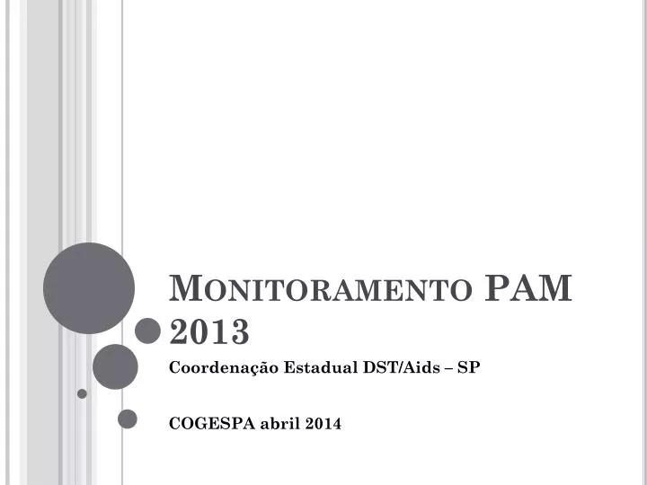 PPT - Monitoramento PAM 2013 PowerPoint Presentation, free download ...