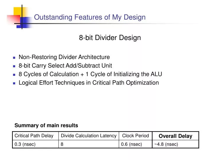 PPT - Outstanding Features of My Design PowerPoint Presentation, free ...