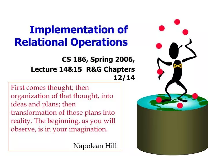 PPT - Implementation of Relational Operations PowerPoint Presentation, free download - ID:3146330