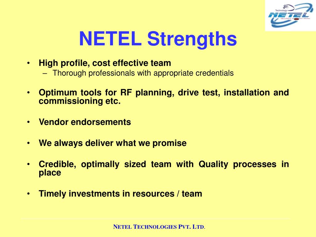 PPT - Netel Technologies Pvt. Ltd. E3 / G17, Highway Park, Thakur ...