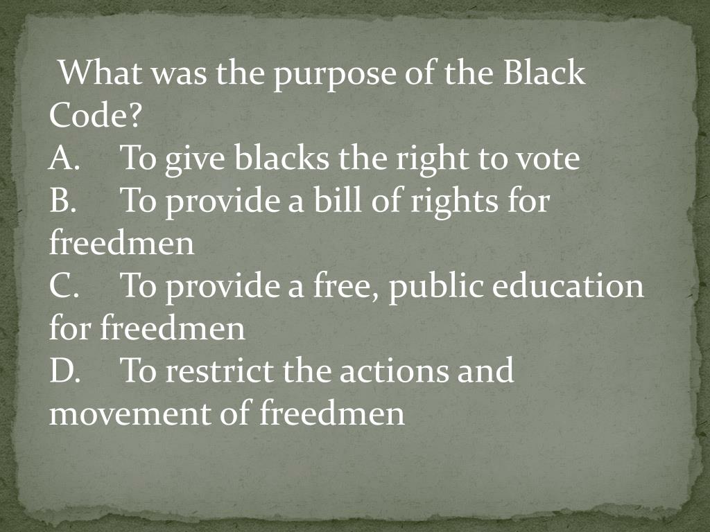PPT - Louisiana History Reconstruction Era Test Chapter 11 PowerPoint ...