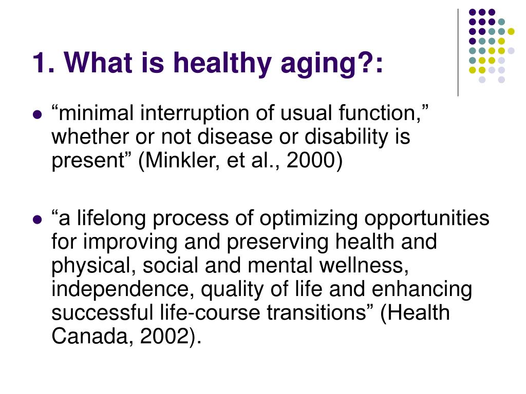 PPT - Health Promotion and Healthy Aging PowerPoint Presentation, free ...