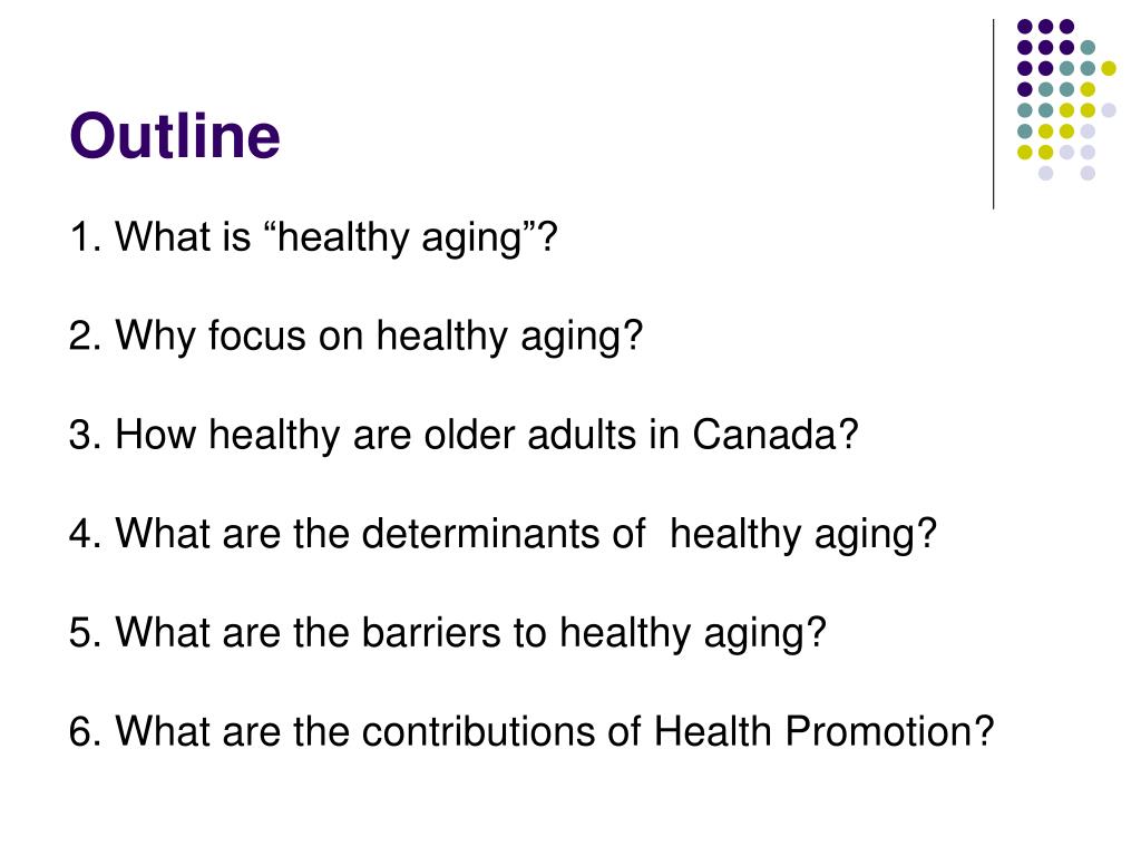 PPT - Health Promotion and Healthy Aging PowerPoint Presentation, free ...