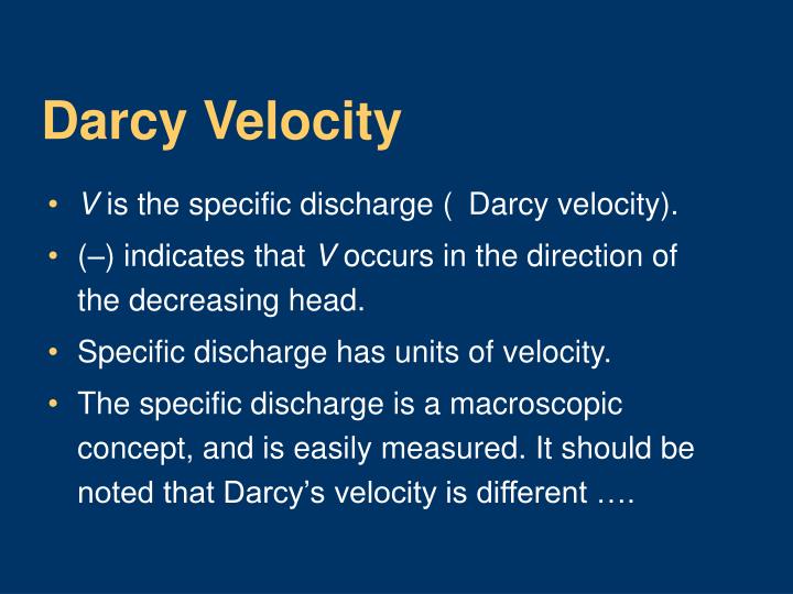 PPT - Darcy’s Law PowerPoint Presentation - ID:3147742