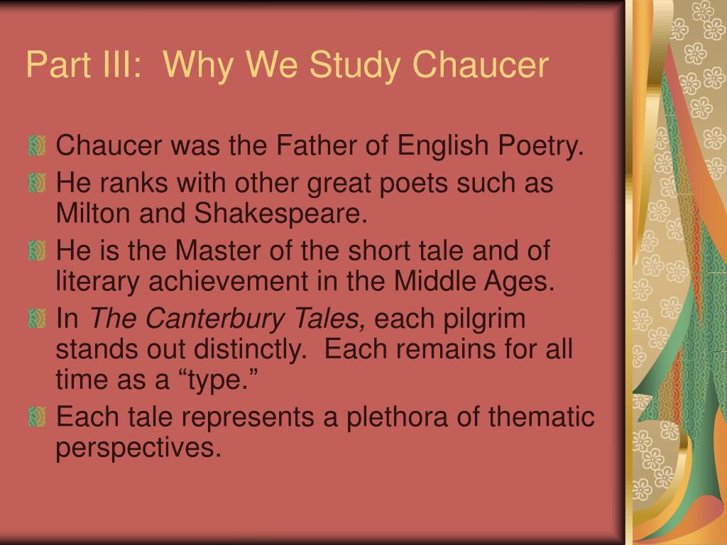PPT - Middle English Literature and Chaucer’s The Canterbury Tales ...