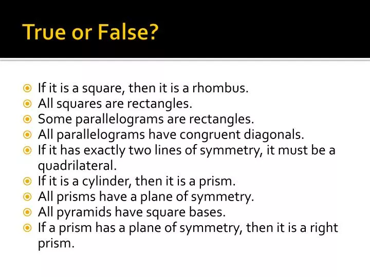 PPT - True or False? PowerPoint Presentation, free download - ID:3147992