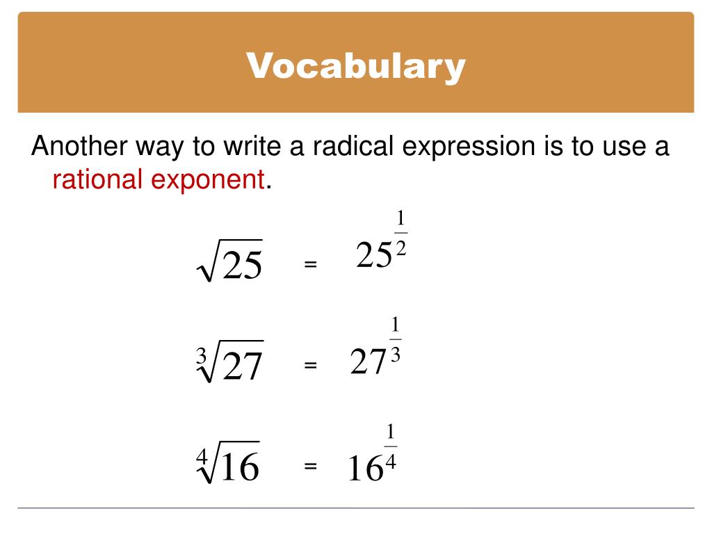 PPT - 7-4 Rational Exponents PowerPoint Presentation, free download ... PPT - 7-4 Rational Exponents PowerPoint Presentation, free download ...