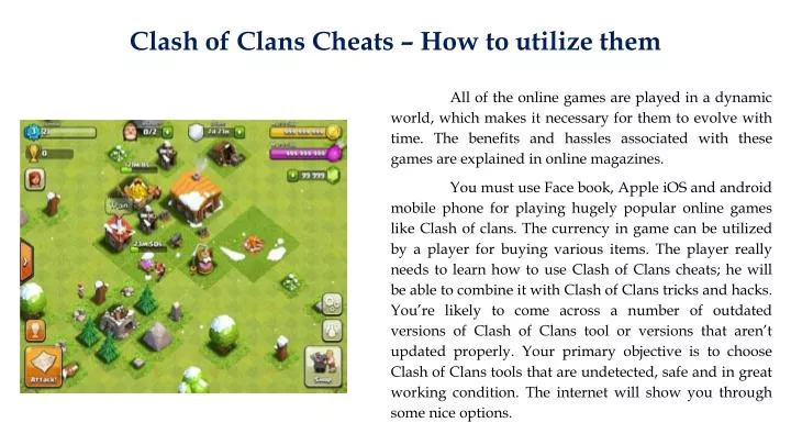 PPT - Clash of Clans Cheats – How to utilize them PowerPoint ...