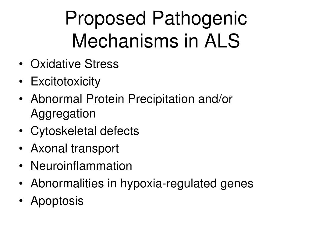PPT - Molecular Biology and Genetics of Amyotrophic Lateral Sclerosis ...